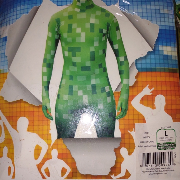 Morphsuit | Other | Adult Pixel Monster L Morphsuit For Someone 545 Costume | Poshmark